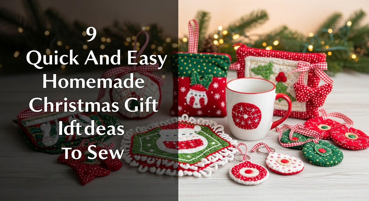 9 Quick And Easy Homemade Christmas Gift Ideas to Sew - Trend Xplore